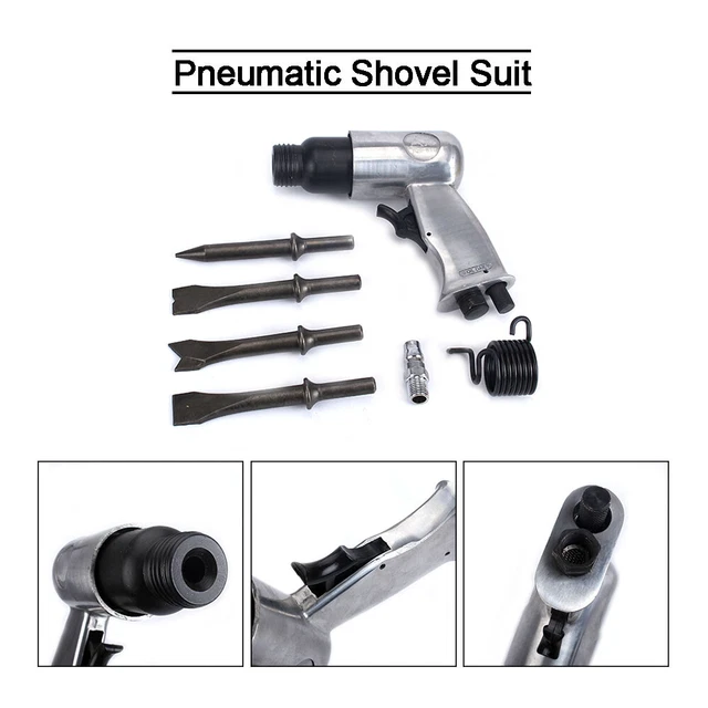AIR HAMMER CHISEL Set Pneumatic Impact Heavy Duty Handheld Professional ...