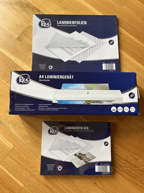 LAMINIERGERÄT A4 REX Office EUR 25,00 - PicClick DE