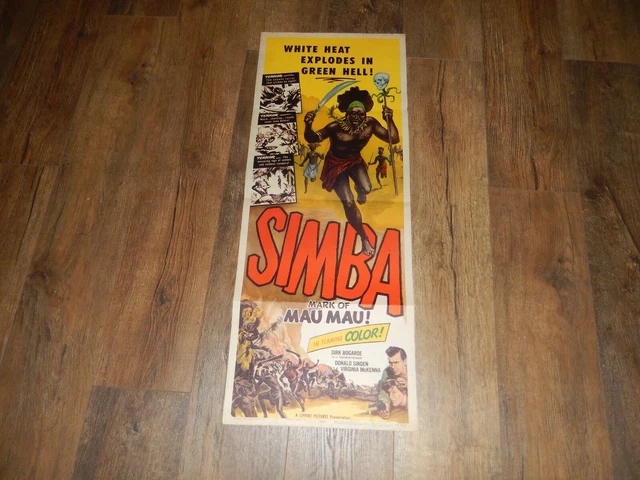 SIMBA MARK OF Mau Mau Poster Original 1955 £157.66 - PicClick UK