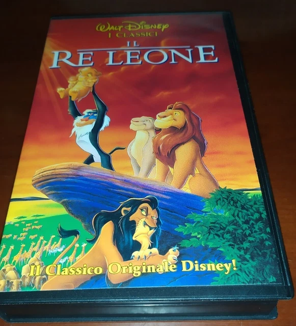 IL RE LEONE VHS italiano WALT DISNEY Ottobre 1995 Ologramma tondo ...