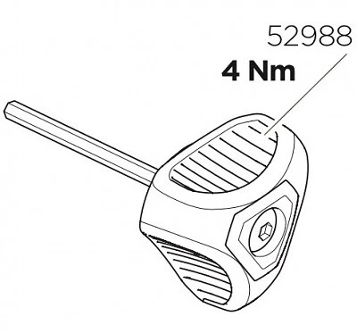 THULE TORQUE KEY Evo Raised Rail black 52988 4Nm Evo Raised Rail 710400 ...