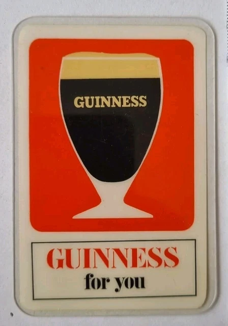 RARE ORIGINAL 1967 Guinness Calendar, Laminated. Pocket Ruler And ...