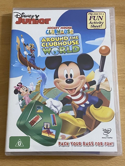 MICKEY MOUSE CLUBHOUSE Around The Clubhouse World DVD Disney Region 4 ...