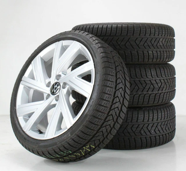 VW GOLF 8 & R-Line Gti GTD Winter Wheels 18 Inch Bergamo Silver Rims ...