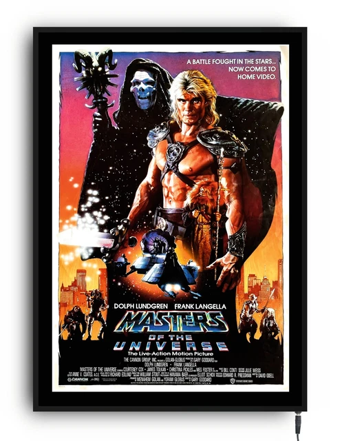 HE-MAN MASTERS OF THE UNIVERSE Light up poster led sign home cinema ...