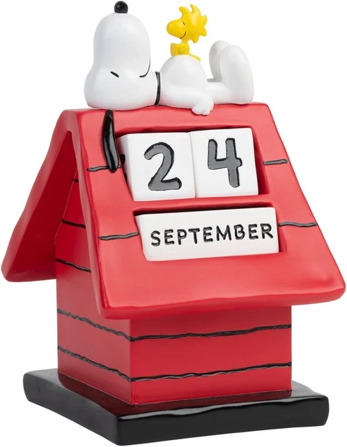 GRUPO ERIK SNOOPY Doghouse Perpetual Calendar | Flip Calendar | Snoopy ...