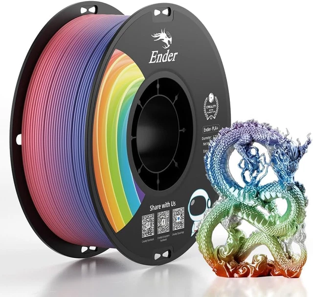 OFFICIAL CREALITY PLA+ Filament, 1.75mm PLA Plus PLA Pro 3D Printer ...