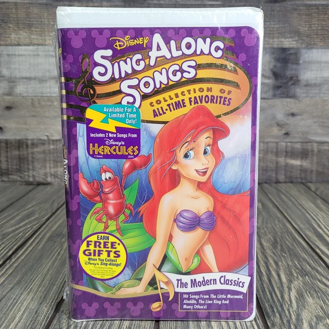 DISNEYS SING ALONG Songs: The Modern Classics (VHS, 1997) Sealed Little ...
