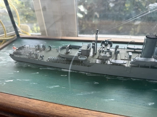 MODEL OF WW2 River Class Corvette HMS test In Glass Case £234.72 ...