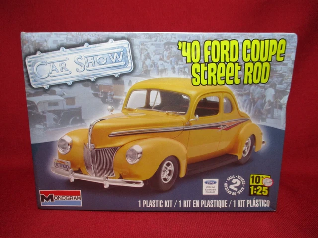 1940 FORD COUPE Car Show Street Rod '40 Revell-Monogram 1/25 Scale ...