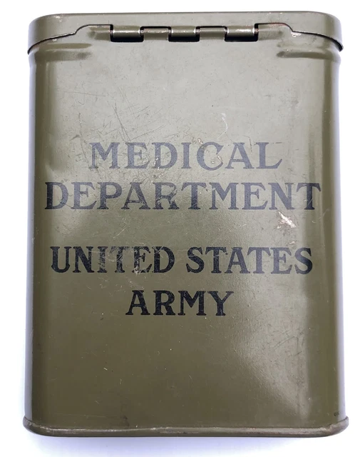 US ARMY MEDICAL Department Tin Box WW2 WWII Original EUR 11,08 ...
