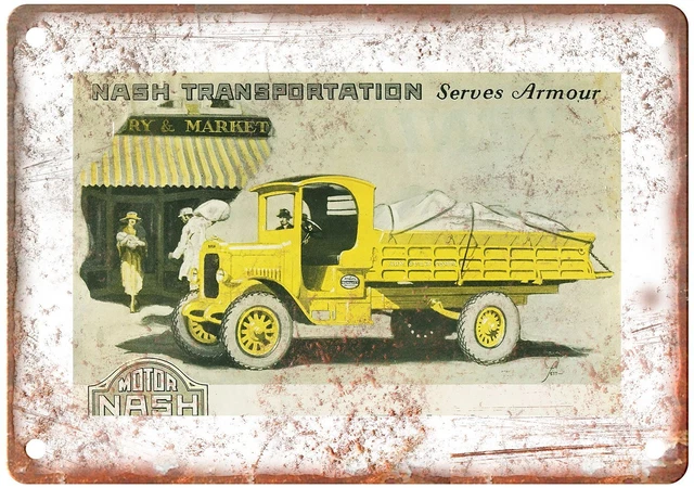 VINTAGE 1920 NASH Automobile Ad Retro Look Reproduction Metal Sign ...