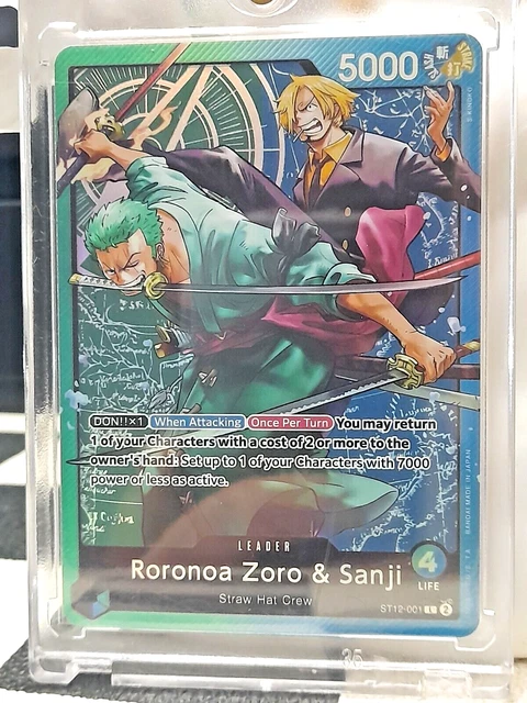 ONE PIECE CARD Roronoa Zoro Sanji ST12-001 Leader EUR 7,90 - PicClick FR