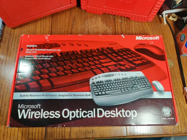MICROSOFT WIRELESS OPTICAL Desktop Keyboard No Mouse Keyboard Never ...
