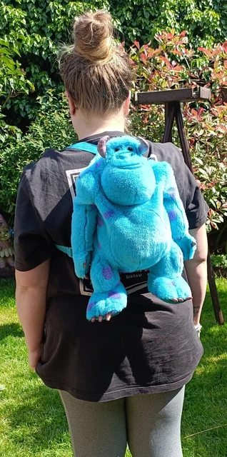 DISNEY PIXAR MONSTERS Inc Large Sully Sulley Plush Backpack Rucksack ...