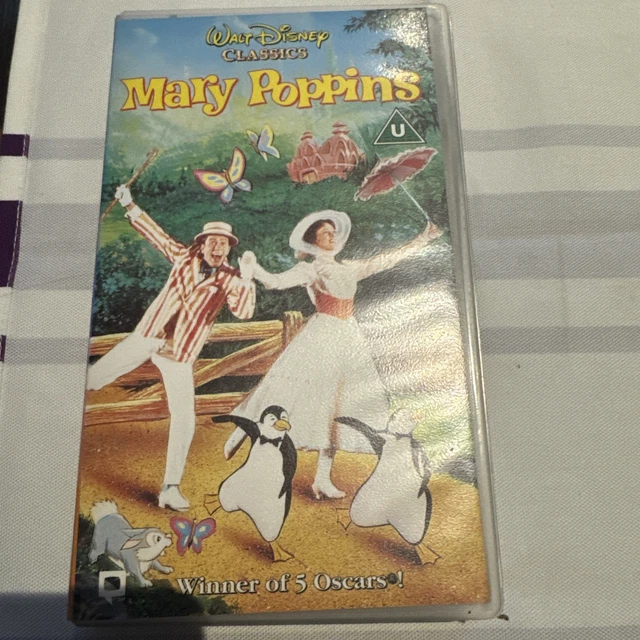 MARY POPPINS - VHS Video Tape - Walt Disney Classics Small Box Vintage ...