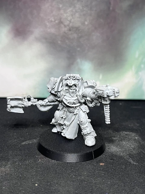 WARHAMMER 40K SPACE Marine Librarian In Terminator Armor OOP $18.00 ...