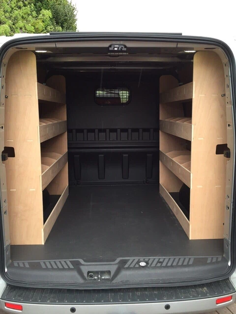 FORD TRANSIT CUSTOM Crew Cab L1 SWB Double Cab Van Racking Plywood ...