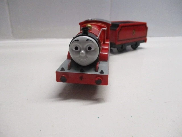 TOMY TRACKMASTER THOMAS the tank engine battery train white base james ...