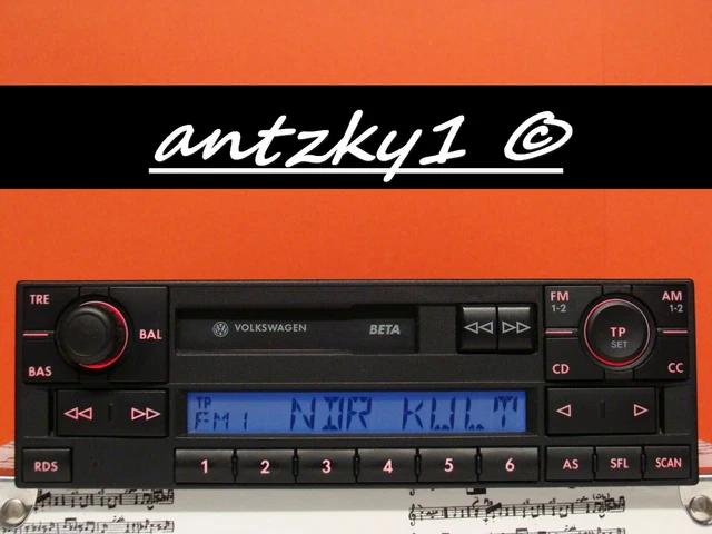 AUTORADIO ORIGINALE VW Beta 5 V Golf Bora T4 5 Passat Sharan cambio CD ...
