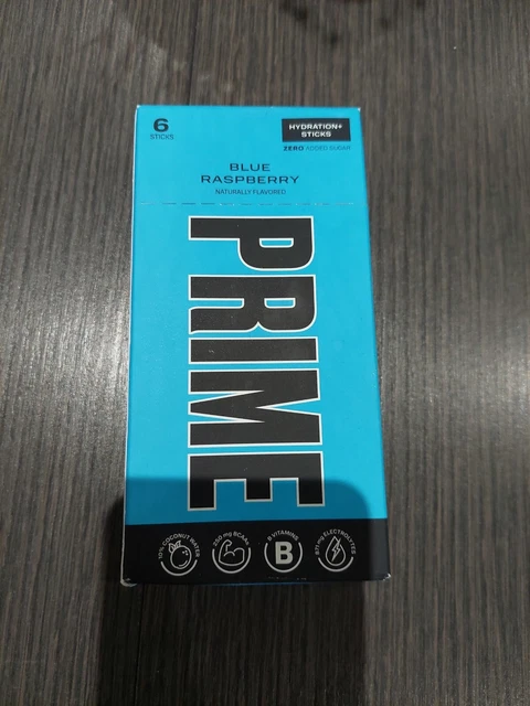 PRIME HYDRATION DRINK Sticks Blue Raspberry, 6 x Sachets, KSI Logan ...