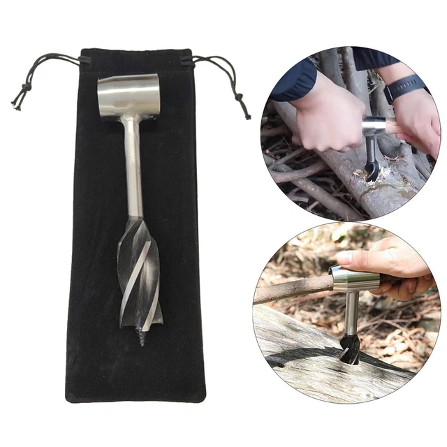 PIQUET EN BOIS et trou Maker Bushcraft Puncher Outil à main pour ...