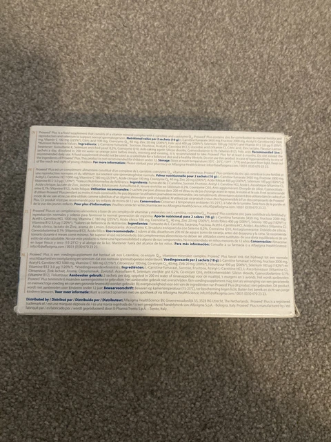 PROXEED MEN'S FERTILITY Supplement - 30 Sachets - "Expiry 31/04/2025" £39.99 - PicClick UK