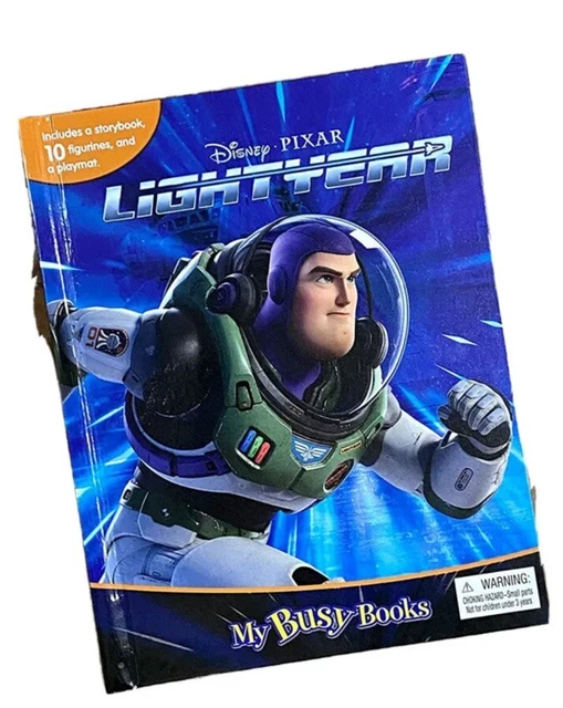 DISNEY PIXAR LIGHTYEAR Buzz Lightyear My Busy Book Playmat 10 Figures ...