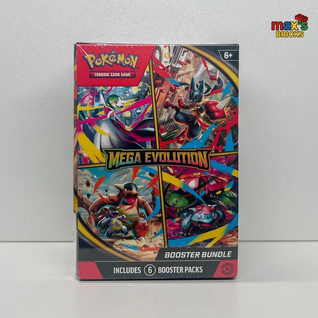 POKÉMON TCG: MEGA Evolution Booster Bundle (6 Packs) New & Sealed UK Seller £35.95 - PicClick UK