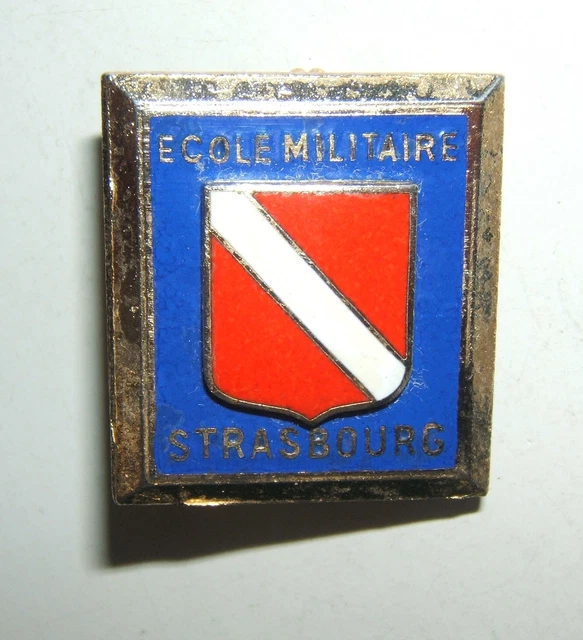 MILITARY SCHOOL BADGE OF STRASBURG - Drago fake homologation number £7. ...