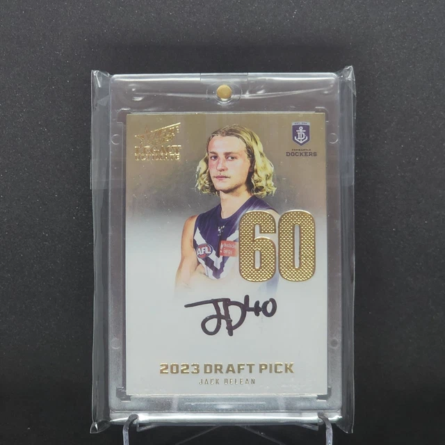 2024 SELECT AFL Legacy Gold Draft Pick Signature DPS Jack Delean 75/85 Fremantle $5.00 - PicClick AU