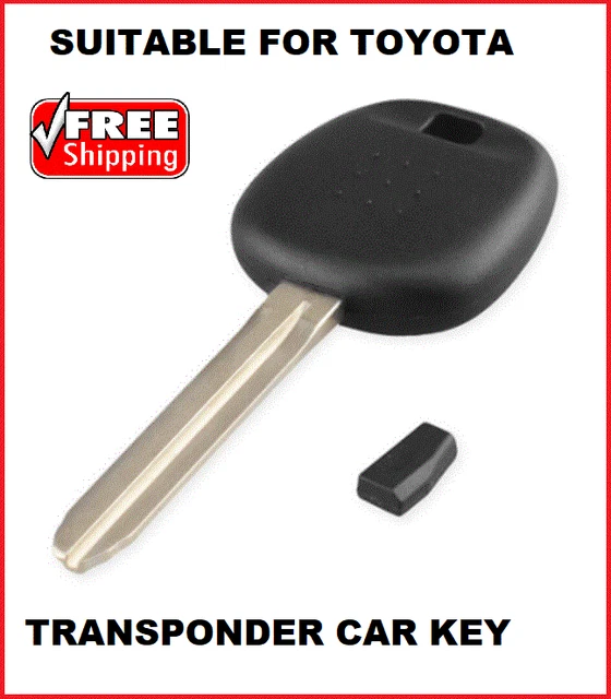 TRANSPONDER CAR KEY Cut to Code Suitable for TOYOTA Kluger 2010 - 2014 ...