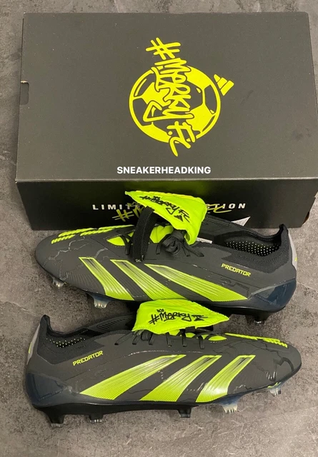ADIDAS PREDATOR ELITE FT FG Merky FC Core limone bianco-nero lucido ...