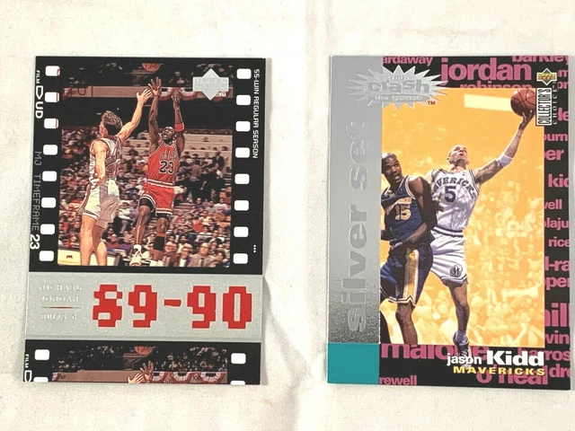 1995-96 UPPER DECK C22 RARE!! Jason Kidd SILVER & 1998 Michael Jordan ...