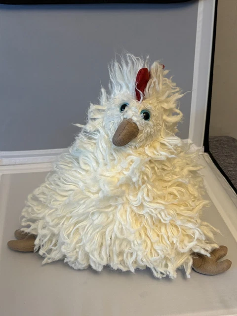 JELLYCAT UK MATILDA Hen Vintage White Chicken Plush Toy 25cms Tall ...