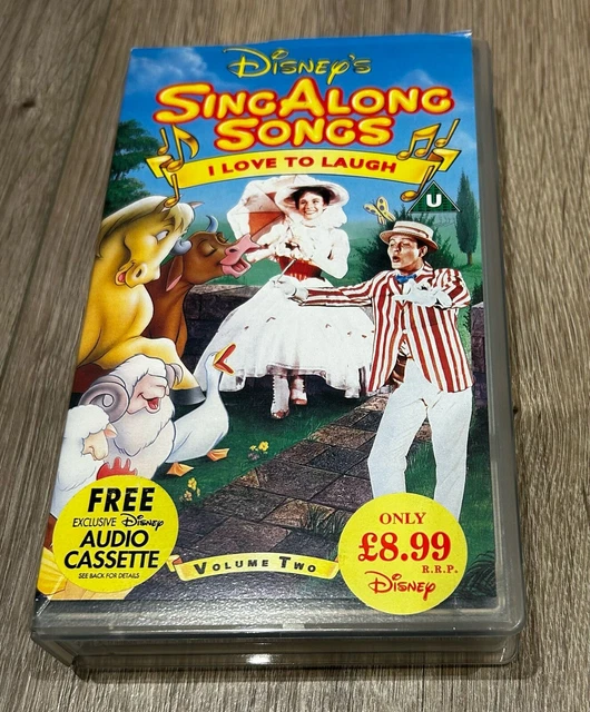 DISNEY SING ALONG Songs VHS Video I Love To Laugh £9.99 - PicClick UK
