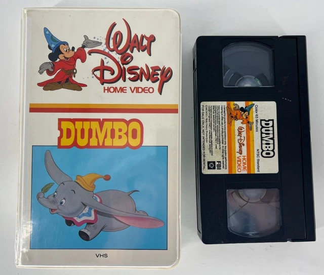 DUMBO WALT DISNEY home video vhs vintage Original Orange Label Release ...