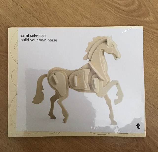 BUILD-YOUR-OWN HORSE SAML Selv-Hest 3D Wooden Construction Model - New ...
