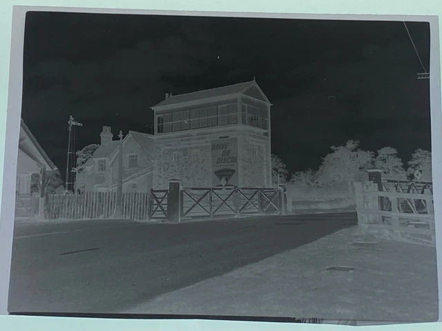 1950S WELFORD SIGNAL Box Britsh Rail Railway Negative 3F-9 £4.99 ...