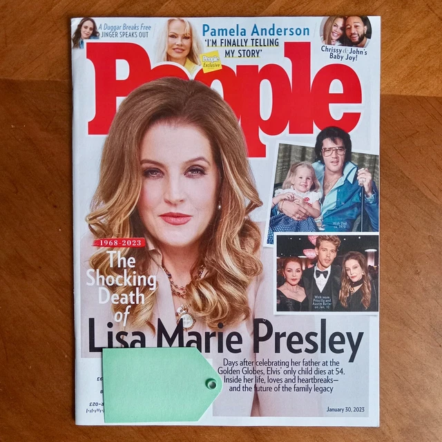 PEOPLE MAGAZINE LISA Marie Presley Pamela Anderson Chrissy Teigen ...
