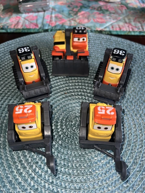 DISNEY PIXAR 5 Trucks Fire Rescue Avalanche Drip Dynamite Die-Cast 1:55 ...