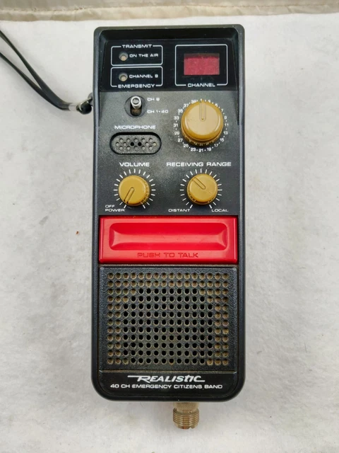 VINTAGE REALISTIC 40 Channel Two Way CB Radio System $20.86 - PicClick CA