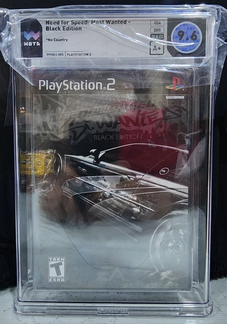 NEED FOR SPEED Most Wanted Black Edition - WATA 9.6 A+ - PS2 - 1st ...