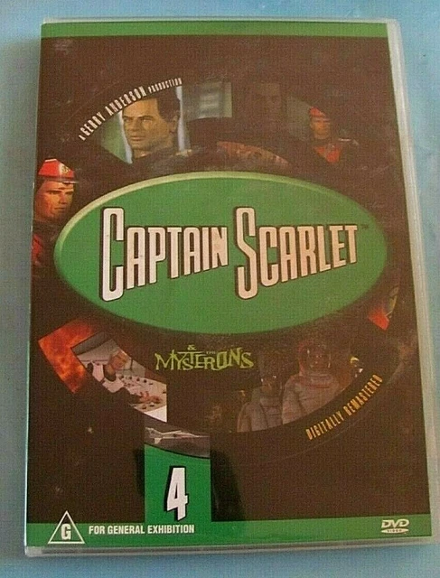 CAPTAIN SCARLET & THE MYSTERONS 4 DVD Region 4 see below $8.50 ...