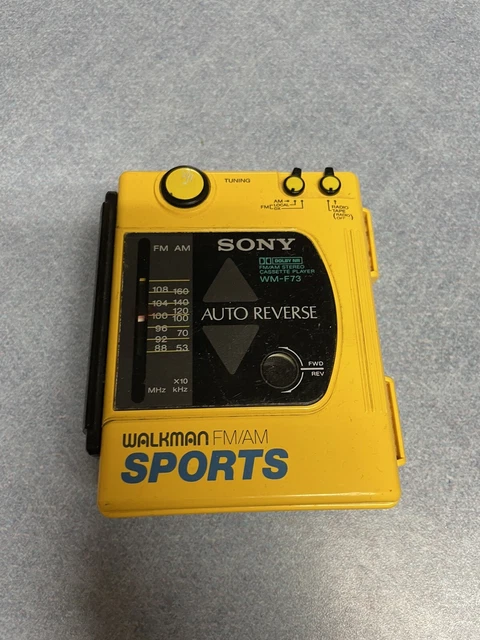 VINTAGE SONY SPORTS Walkman WM-F63/F73 AM/FM Radio Cassette Player NOT ...