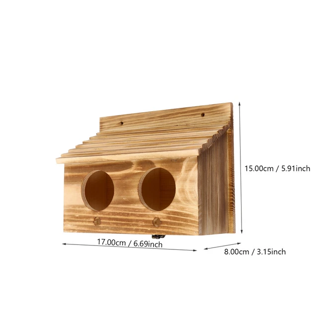 WOODEN BIRD BREEDING Box Swallow House Cockatiel Aviary Nest Boxes £17. ...