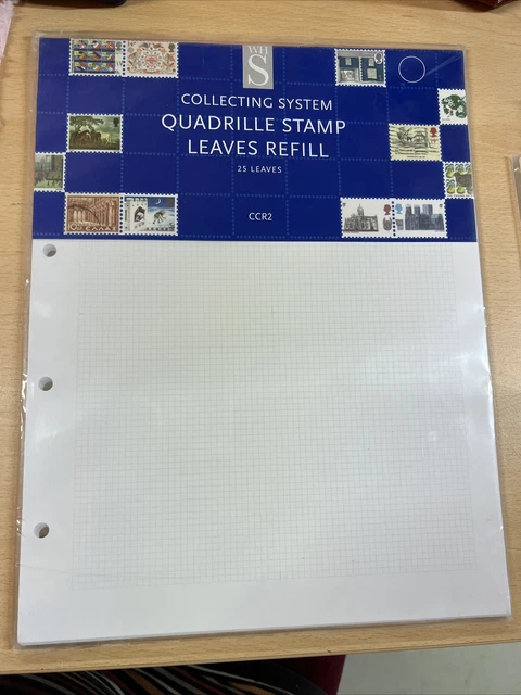 WHSMITH COLLECTING SYSTEM Quadrille Stamp Leaves Refills CCR2 Pack of ...