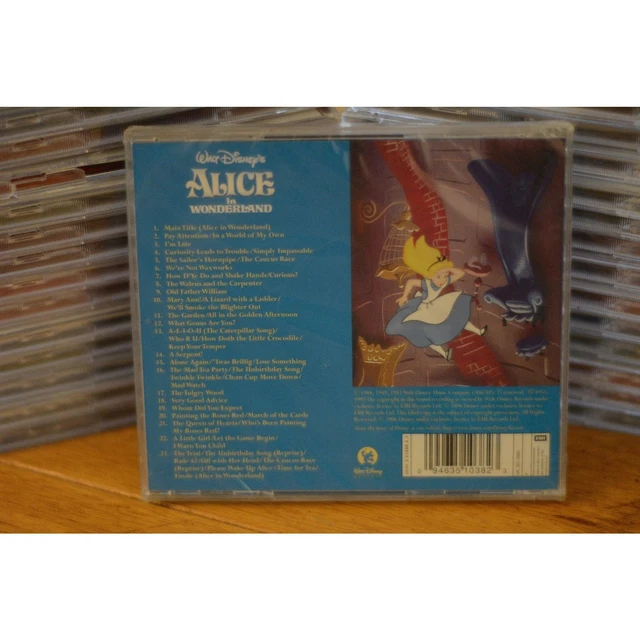 WALT DISNEY RECORDS Alice in Wonderland Soundtrack CD Album Score Music ...