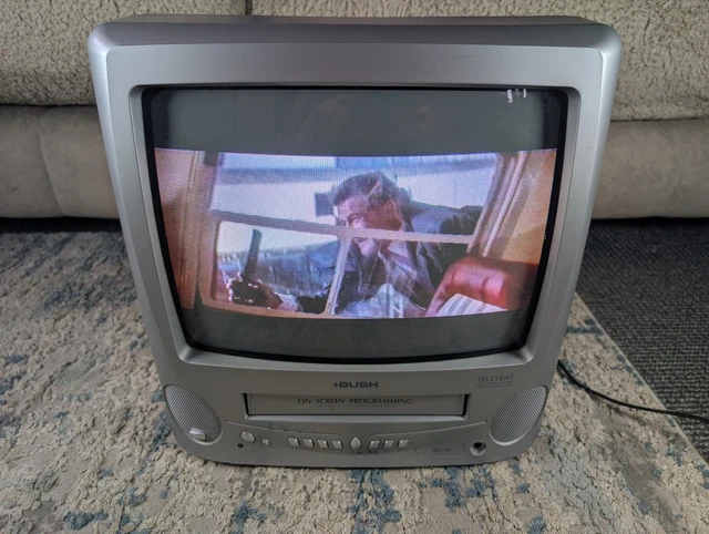 BUSH BTV180TSIL/VA 14” CRT TV VHS Combi Video Recorder - Gaming Television £89.99 - PicClick UK