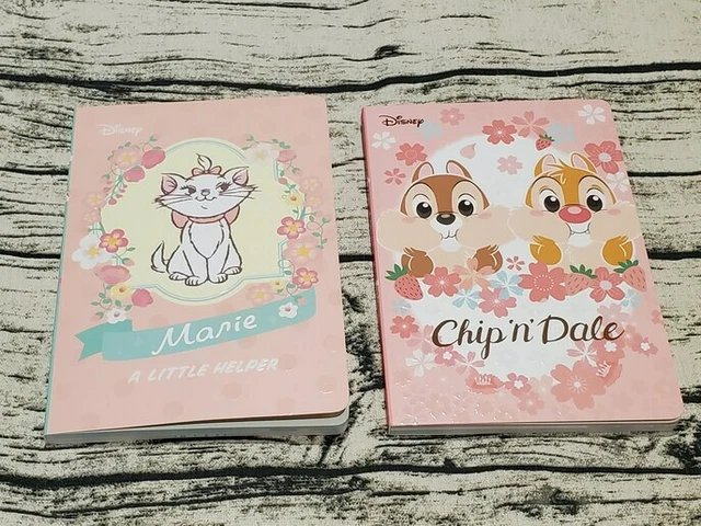 DISNEY MARIE CAT Kitty Note Book Chip n Dale Schedule Travel Diary ...
